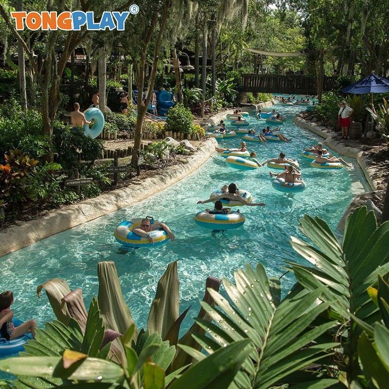 Customized Fiberglass Lazy River and Wave Pool