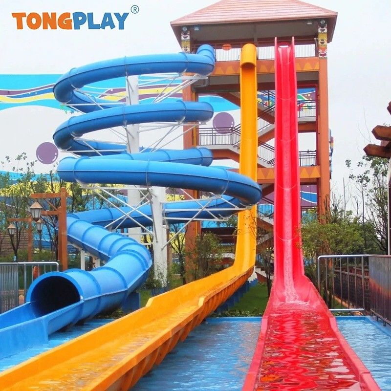 Water Playground Game Large Fiberglass Freefall Water Slide for Sale ...