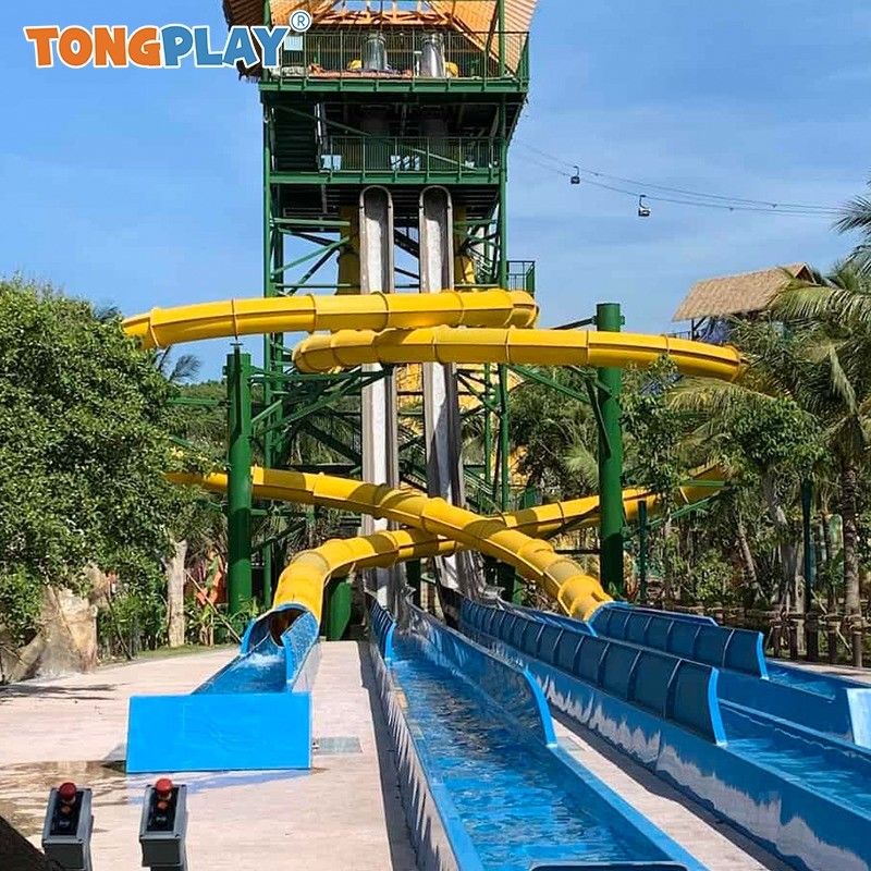 Water Park Facilities High Speed Body Slides Amusement Park Fiberglass ...