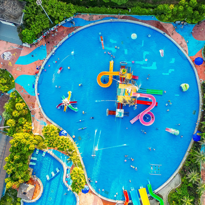 Eco Friendly Playground Splash Pad Plastic Steel Water Play Equipment