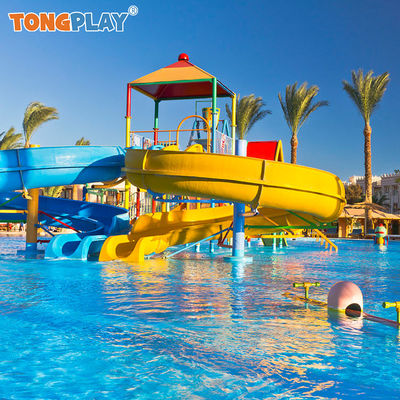 Aqua Playground Double Slide Freefall High-Speed Water Slide of Water ...